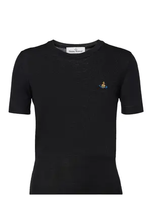 VIVIENNE WESTWOOD Bea Wool And Silk Top - Black