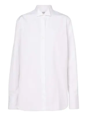TOTEME Tuxedo Cotton Shirt - White