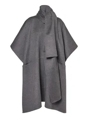 TOTEME Doublé Wool Scarf Coat - Grey