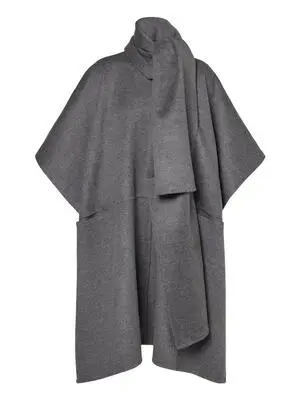 TOTEME Doublé Wool Scarf Coat - Grey