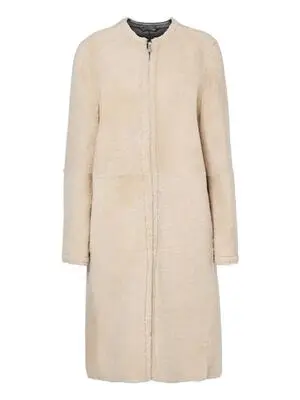 TOTEME Shearling Coat - Beige