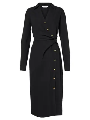 Veronica Beard Wright Wrap Dress - Black