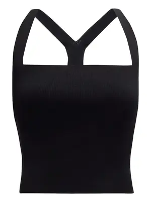 Cult Gaia Crawford Knit Tank Top Black