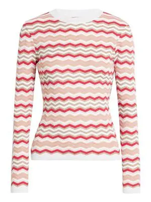 Missoni Striped Cotton-blend Sweater - Red