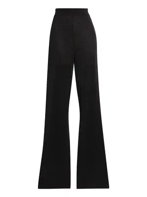 Missoni Metallic Knitted Flared Pants - Black