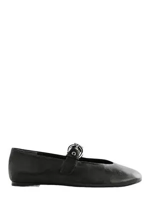 REFORMATION Bethany Ballet Flats - Black