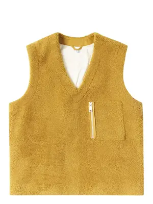 WINNIE N.Y.C Winnie NY V-Neck Shearling Vest
