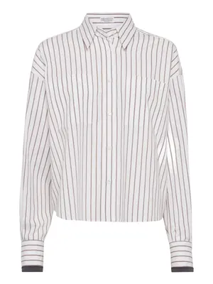 BRUNELLO CUCINELLI Brunello Cucinelli Striped Button Down Shirt