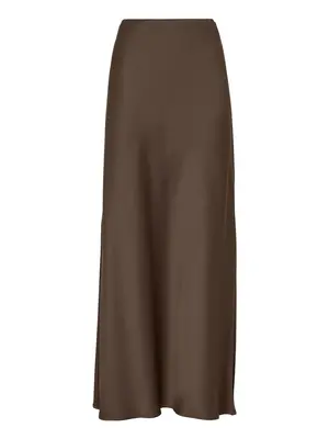 Brunello Cucinelli Brunello Cucinelli Bias-Cut Maxi Skirt Brown