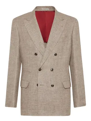Brunello Cucinelli Twill Blazer - Grey