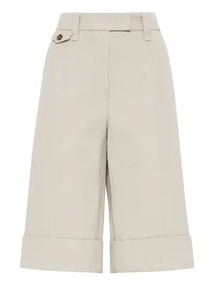 Brunello Cucinelli Long Shorts - Neutrals