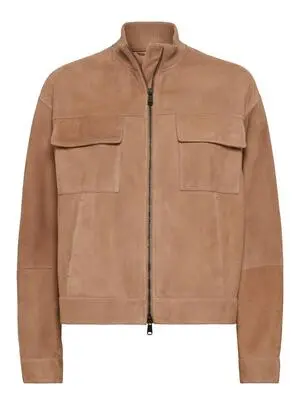 Brunello Cucinelli Couture Suede Jacket - Brown