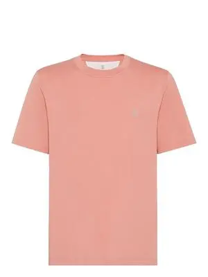 Brunello Cucinelli Logo-print T-shirt - Pink