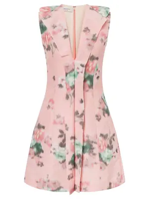 Philosophy Di Lorenzo Serafini Floral-print Mini Dress - Pink