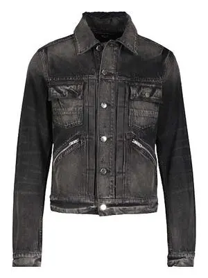 Amiri Core Double Slanted Trucker Jacket - Black