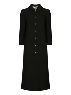 Dolce & Gabbana Woolen Coat - Black