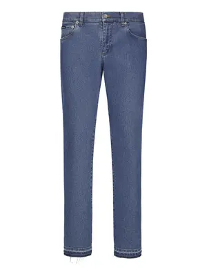 Dolce & Gabbana Slim-fit Stretch Denim Jeans - Blue