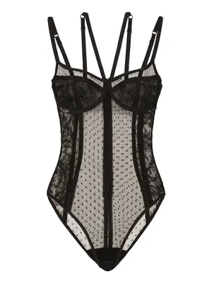 Dolce & Gabbana Lace Bodysuit - Black