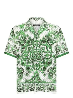 Dolce & Gabbana Majolica- Crochet Hawaiian Shirt - Print