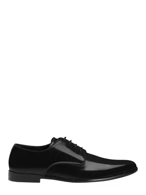 Dolce & Gabbana Brushed Calfskin Derby Shoes - Black