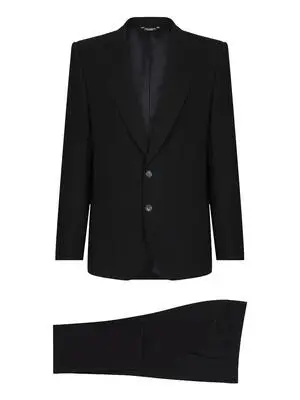 Dolce & Gabbana Stretch Wool Martini-fit Suit - Blue