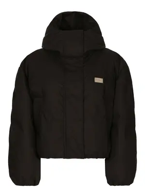 Dolce & Gabbana Padded Short Nylon Jacket - Black