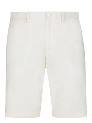Dolce & Gabbana Stretch Cotton Bermuda Shorts - Beige