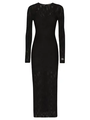 Dolce & Gabbana Dolce & Gabbana Long Lace Dress Black