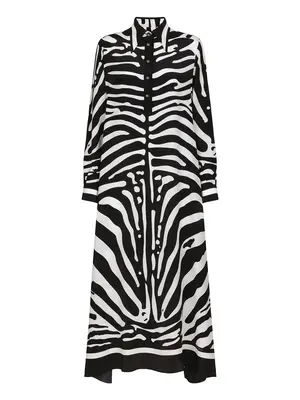 Dolce & Gabbana Zebra-print Caftan - Multicolor