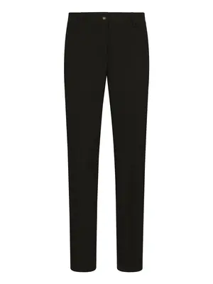 Dolce & Gabbana Stretch Wool Pants - Black