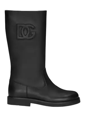 Dolce & Gabbana Calfskin Boots - Black