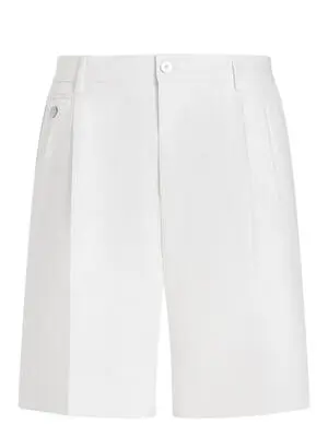 Dolce & Gabbana Tailored Linen Shorts - White
