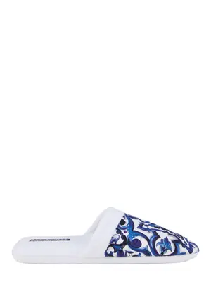 Dolce & Gabbana Cotton Terry Slippers - Multicolor