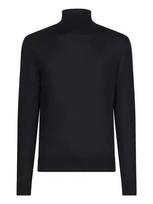 Dolce & Gabbana Cashmere And Silk Turtleneck Sweater - Blue