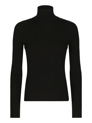 DOLCE & GABBANA Dolce & Gabbana Ribbed Cashmere Turtleneck Sweater