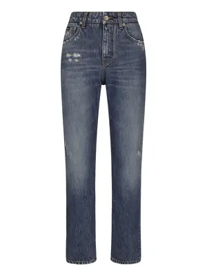 Dolce & Gabbana Boyfriend Jeans - Multicolor