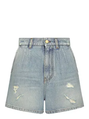 Dolce & Gabbana High-waisted Denim Shorts - Multicolor