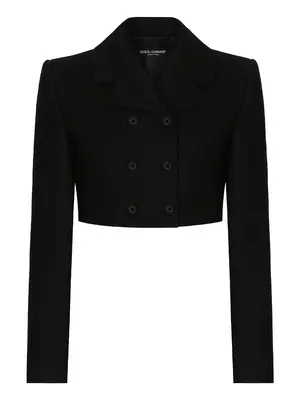 Dolce & Gabbana Short Double-breasted Jacket - Black