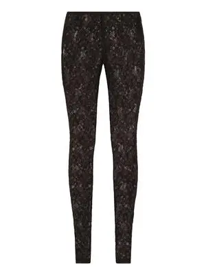 Dolce & Gabbana Lace Leggings - Black