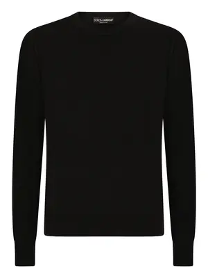 Dolce & Gabbana Cashmere Round-neck Sweater - Black