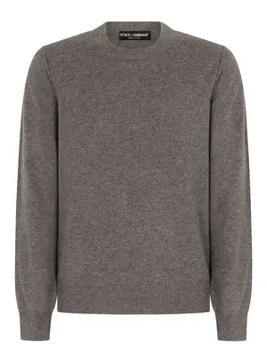 Dolce & Gabbana Cashmere Round-neck Sweater - Blue