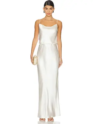 EAVES Yarden Silk Maxi Dress - Ivory