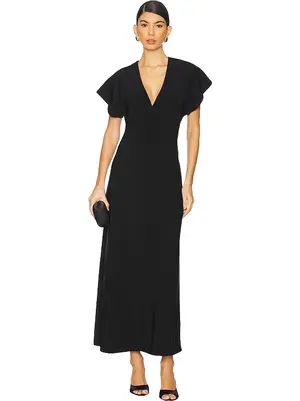 EAVES Malka Midi Dress - Black