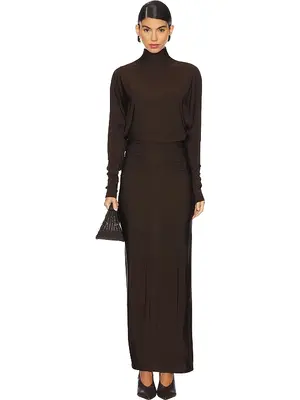 EAVES Shir Dress - Brown