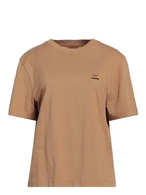 Missoni Basic Tee With Embroidered Logo - Beige