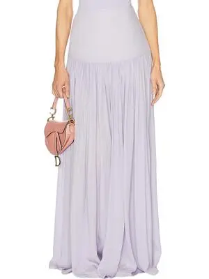 HELSA Diaphanous Maxi Skirt - Purple Heather