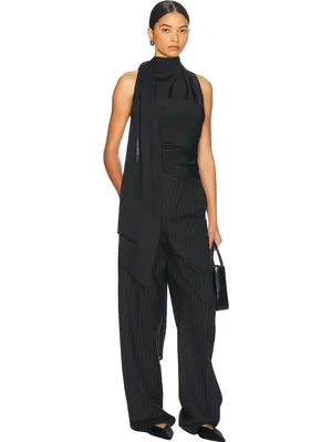 HELSA Helsa Natasha Silk Halter Black