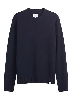 Norse Projects Standard Lambswool Knit Jumper - Dark Navy