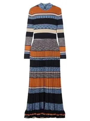Ulla Johnson Evangeline Striped Maxi Dress - Blue