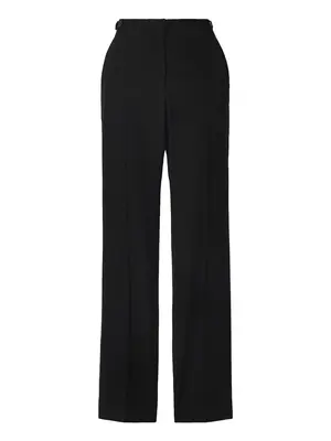 THE ROW Jesse Wool And Silk-blend Pants - Black